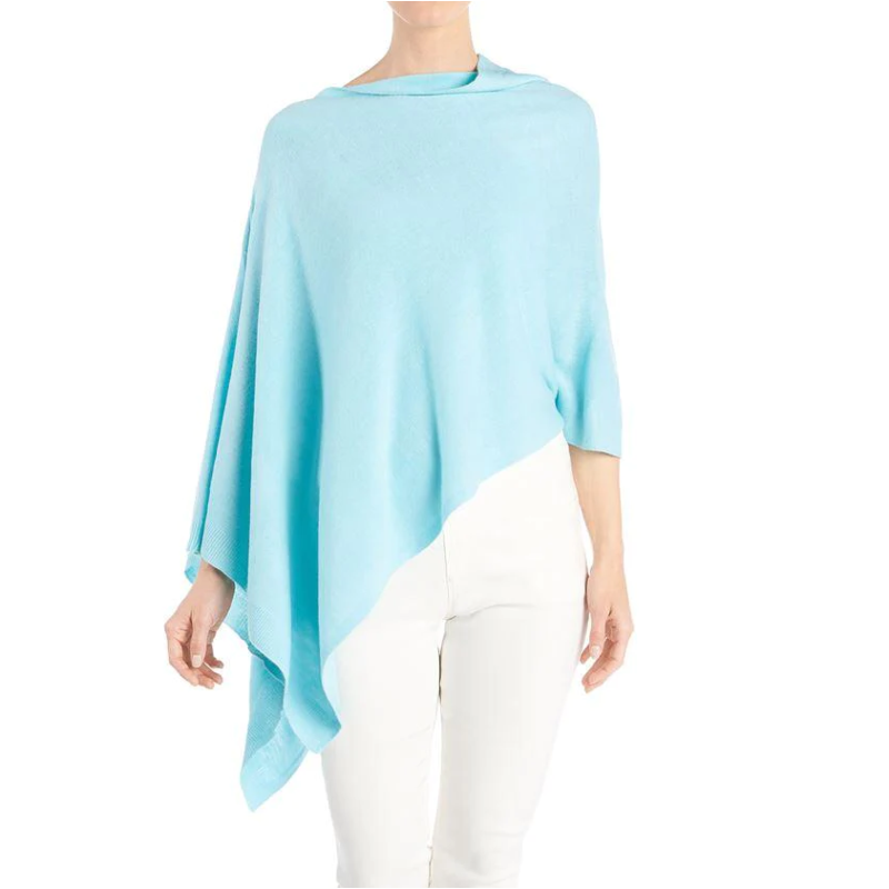 Lightweight Poncho - Aqua | VMFA Shop