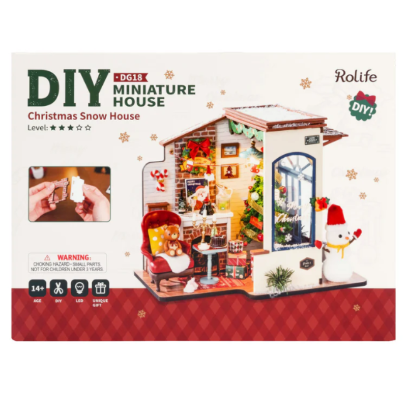DIY Miniature House Kit | Christmas Snow House | VMFA Shop