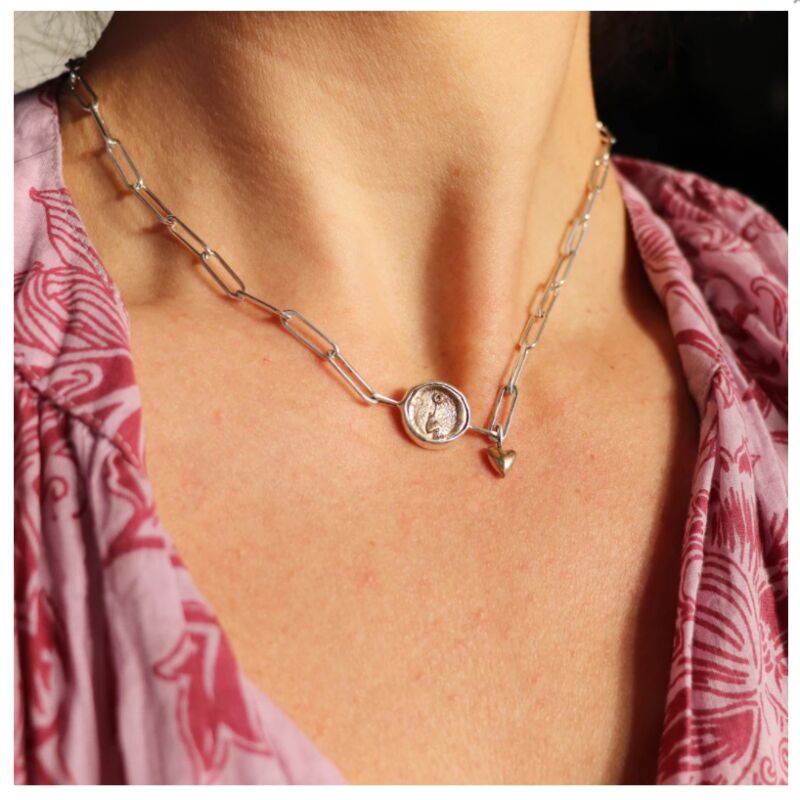 Hechizo Fire Necklace with Heart Charm Fitted Necklace | VMFA Shop